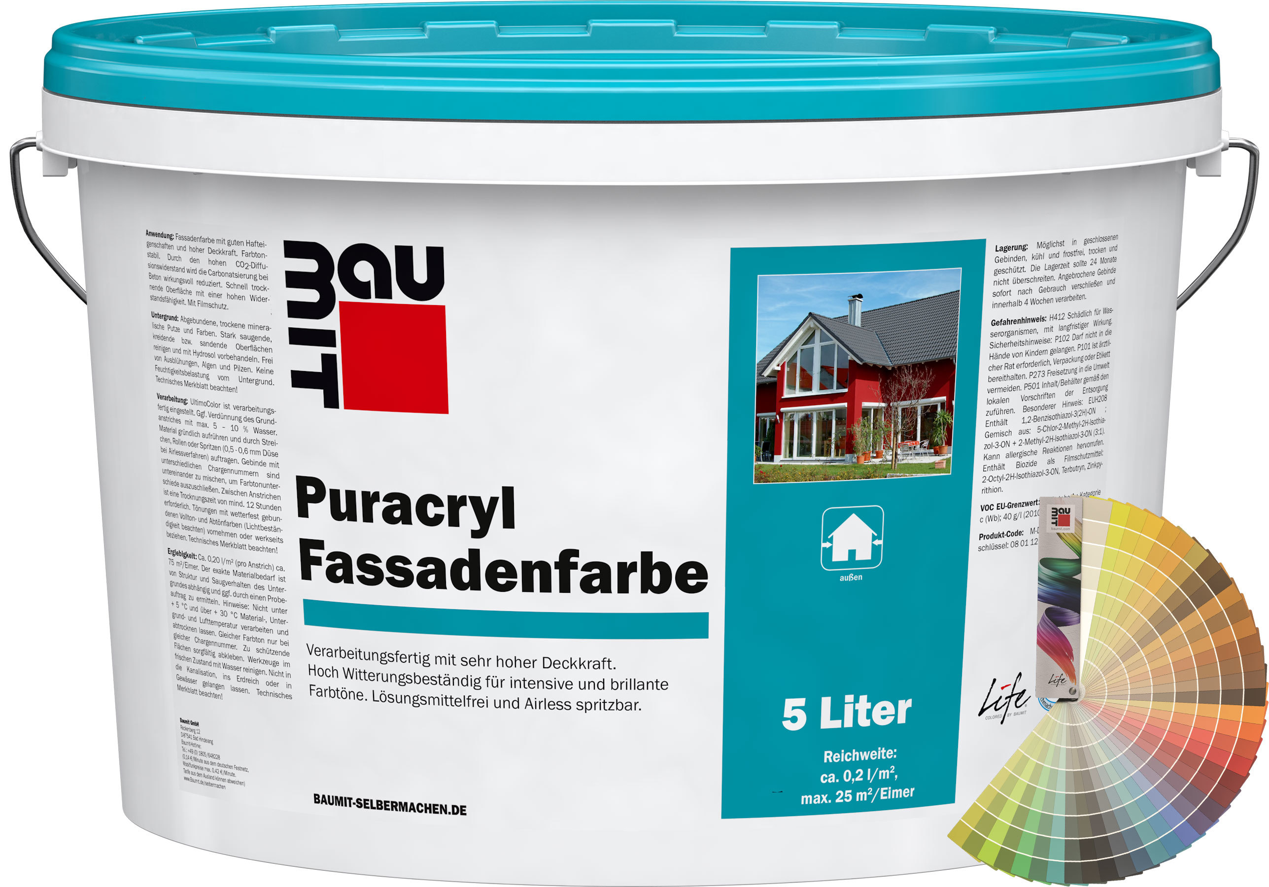 Puracryl Fassadenfarbe 5 l, farbig | Fassade Gestalten | Baumit ...