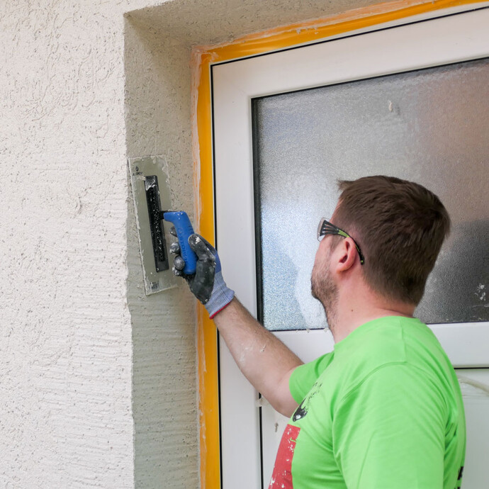 Münchner Rauputz / Reibeputz auftragen und verarbeiten - Anleitungen ...