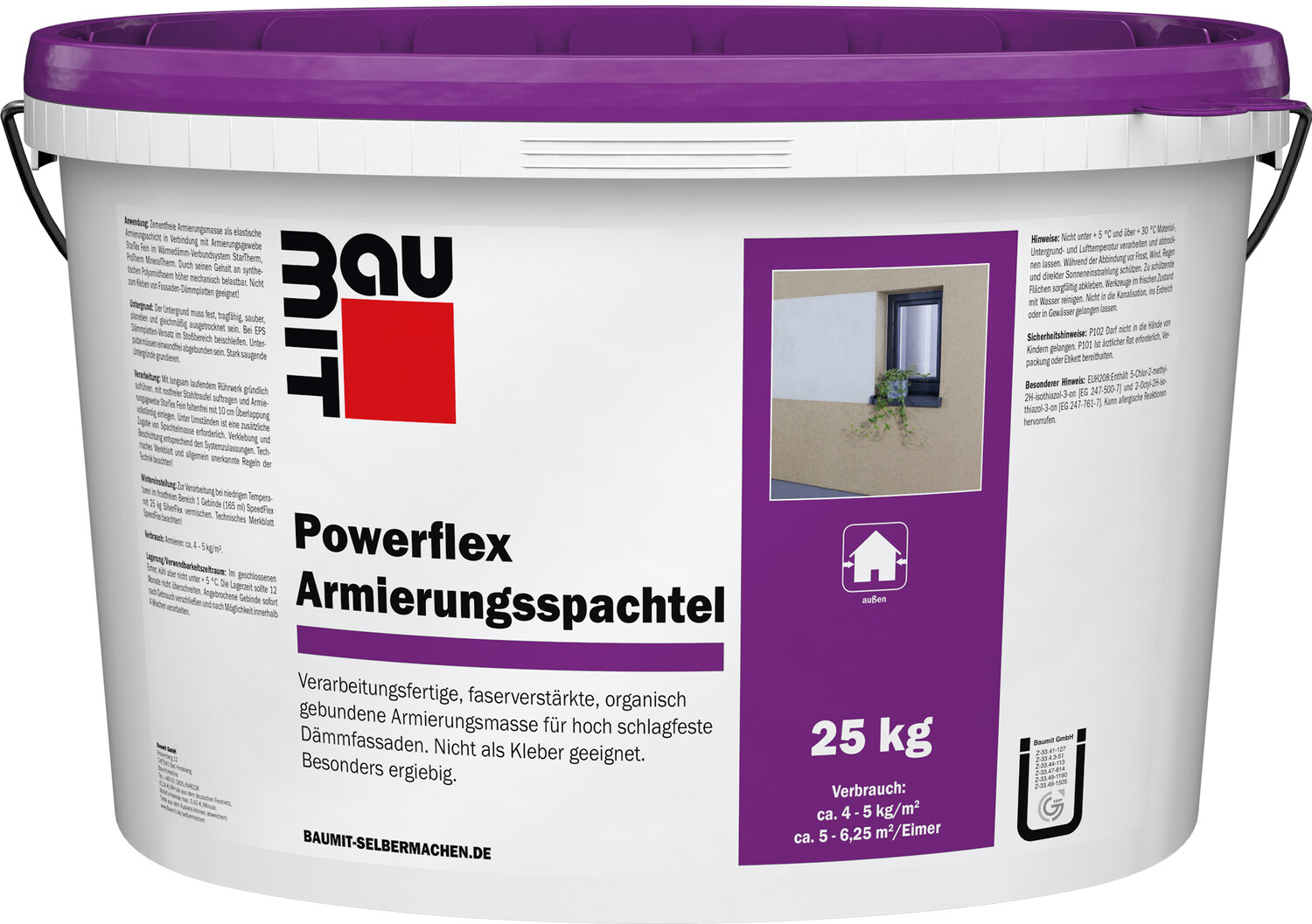 Powerflex Armierungsspachtel 25 kg | Fassade Dämmen | Baumit Selbermachen