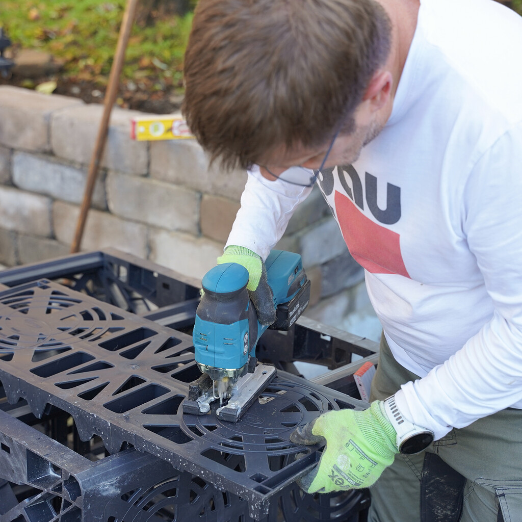 Drainagerohr verlegen und Sickerbox einbauen - Drainage, Abdichtung, Versickerung - Anleitungen ...