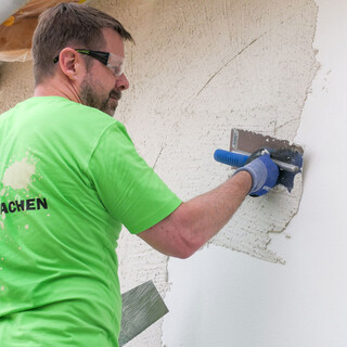 Münchner Rauputz / Reibeputz auftragen und verarbeiten - Anleitungen ...